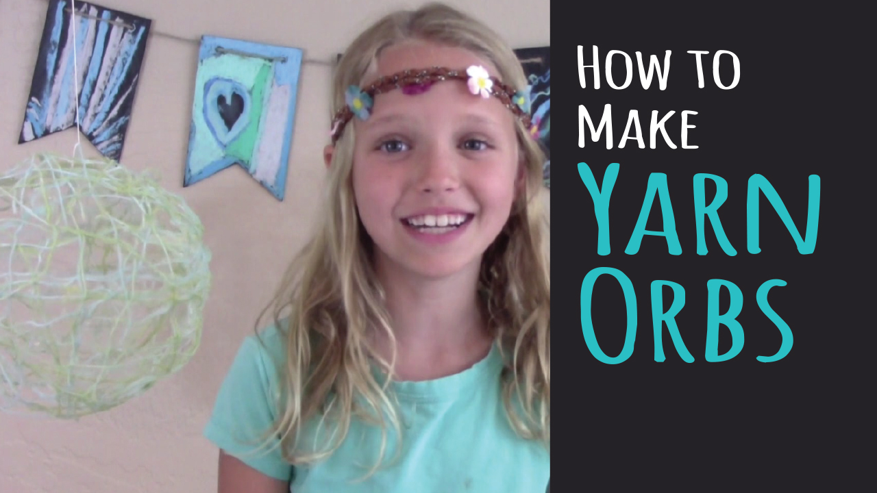 Kids Crafts – How to Make Yarn Orbs – DIY Room & Party Decor - Kids ...