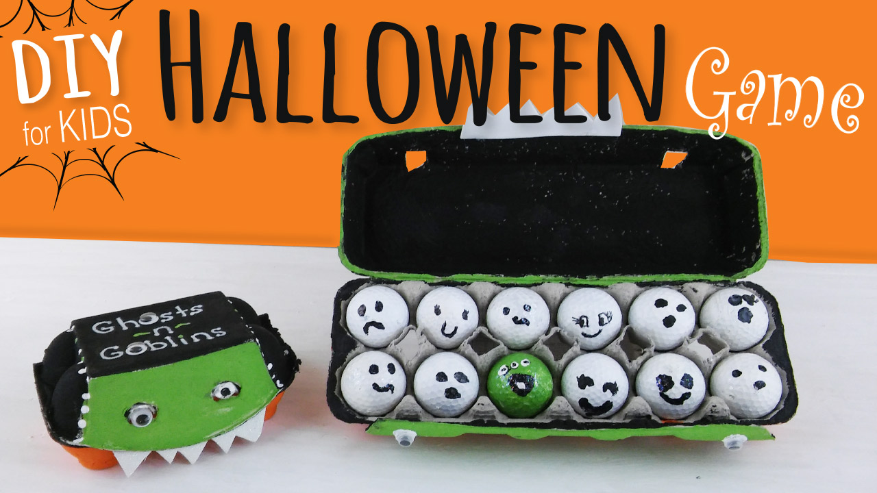 Ghosts & Goblins Halloween Game for Kids | Egg Carton CraftKids Crafts ...