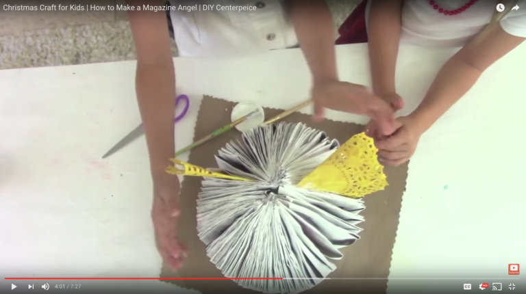 How to Make Christmas Magazine Angels - Kids Crafts by Three Sisters ...